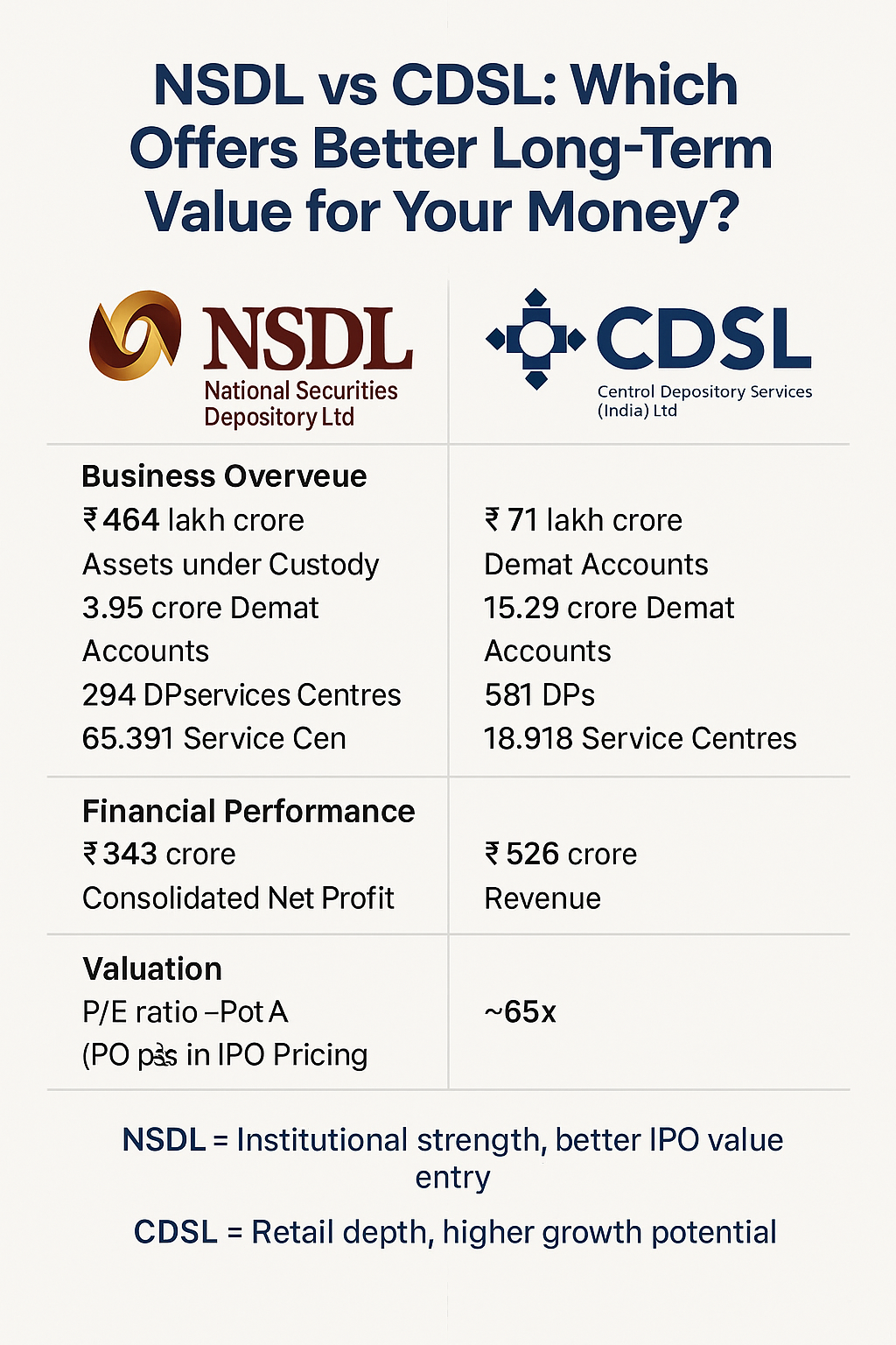 NSDL vs CDSL: Which Offers Better Long-Term Value for Your Money?